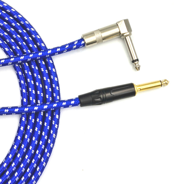 Australian Made Silent Guitar Lead Cable 1/4" 6.35mm Straight or Right