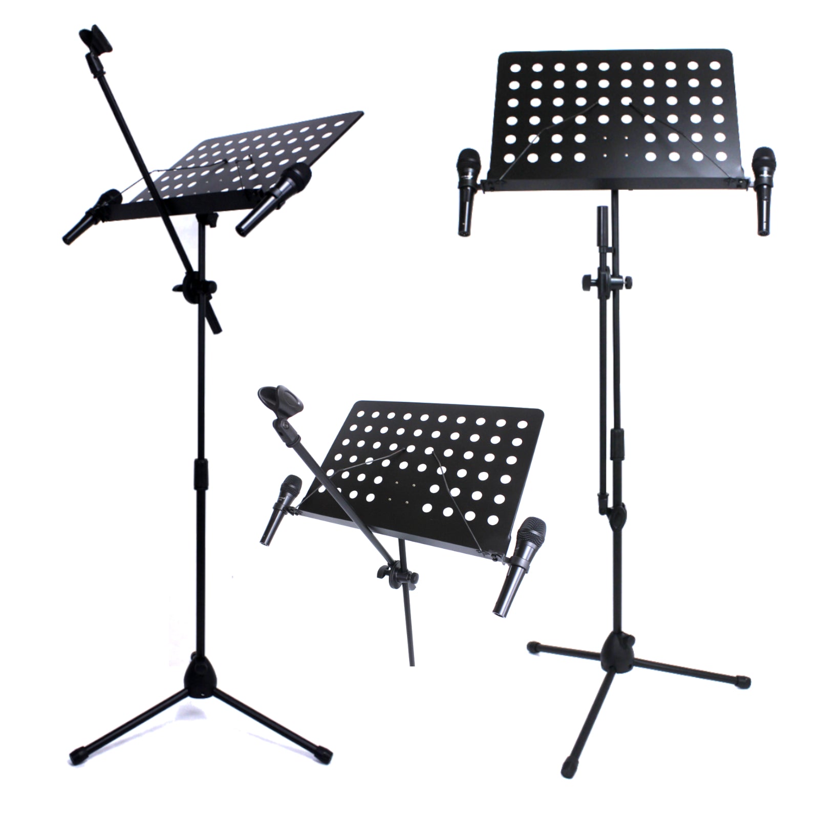 Sheet Music Stand Music Stand For Sheet Music With Mic Pole, All-In-One ...