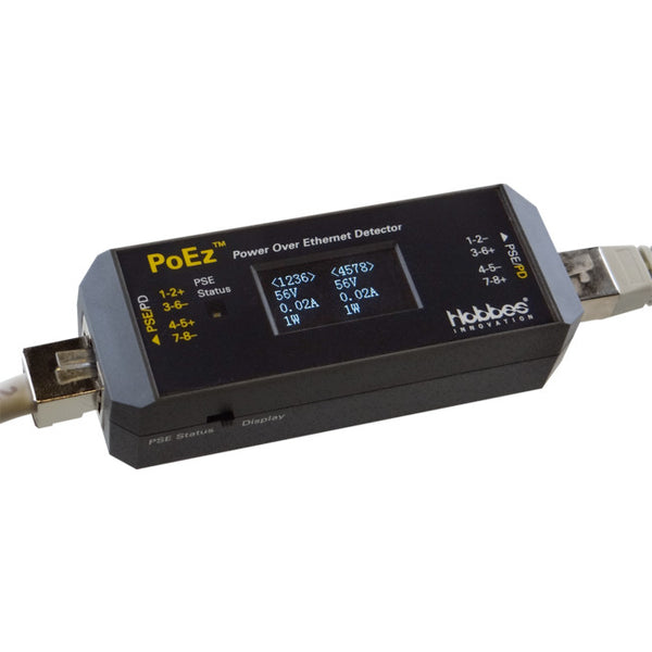 POEZ 256318K POE DETECTOR TESTER KIT VOLTAGE CURRENT MONITOR HOBBES