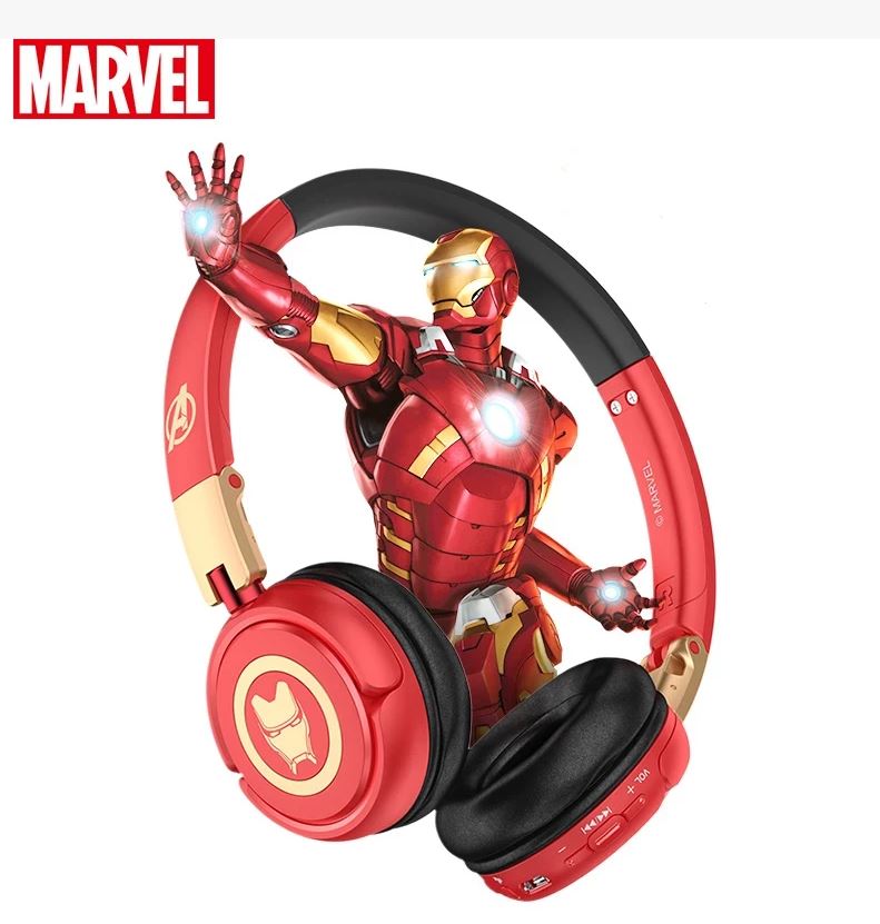 Iron Man Marvel Avengers Infinity War Stereo Bluetooth Headphones & Ca