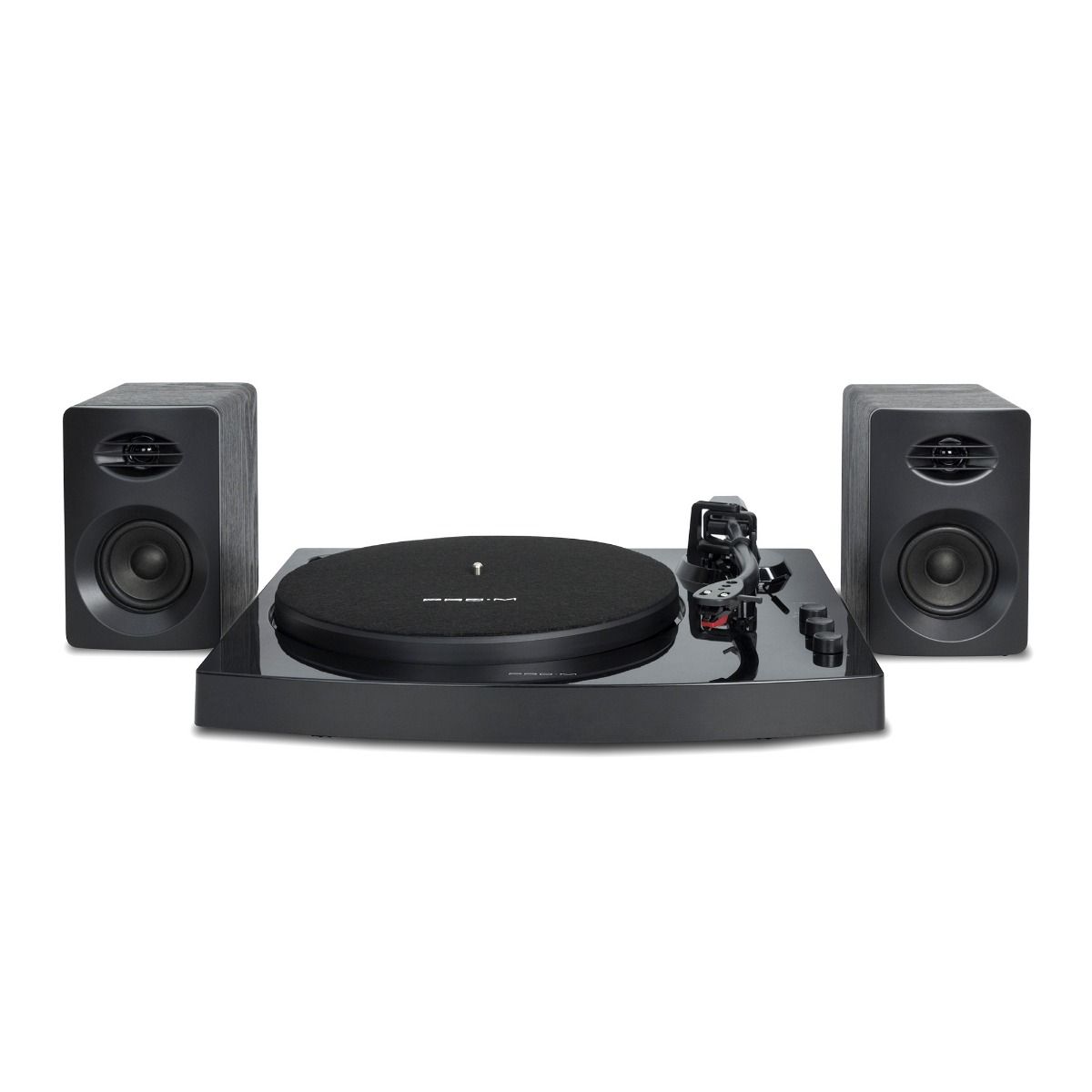 mbeat® Pro-M Bluetooth Stereo Turntable System (Black) - Vinyl Turntab